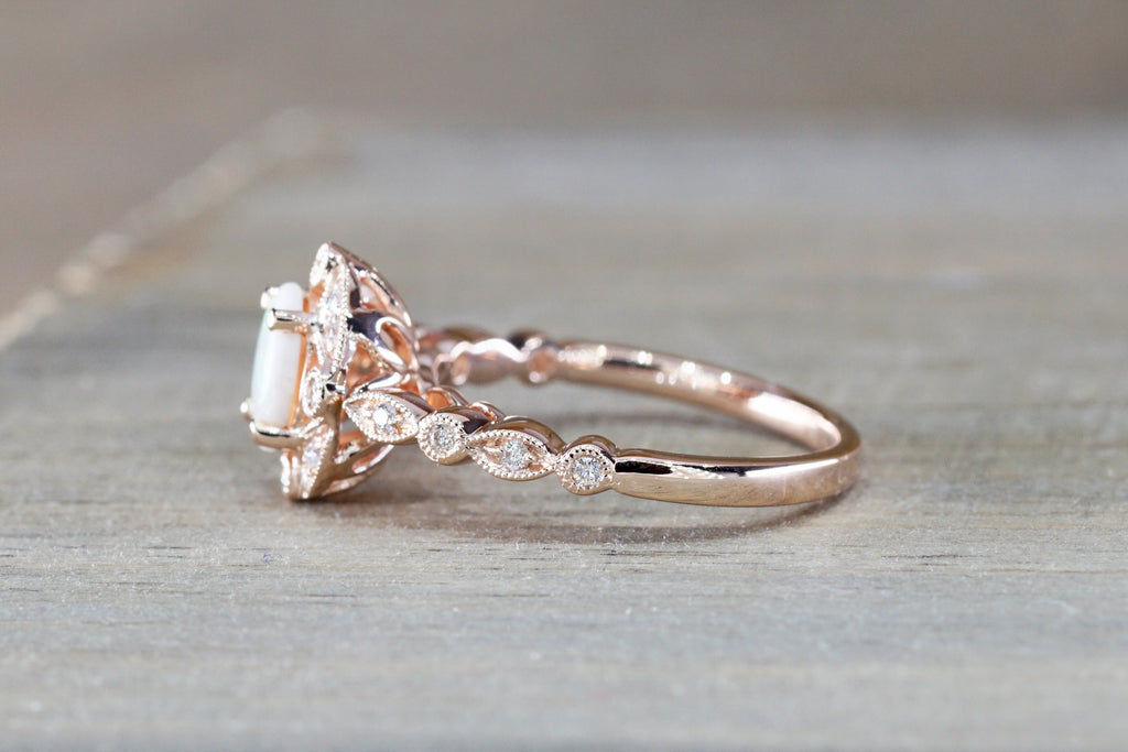 Orsa Fire Opal Diamond Ring ER010017 – Brilliant Facets